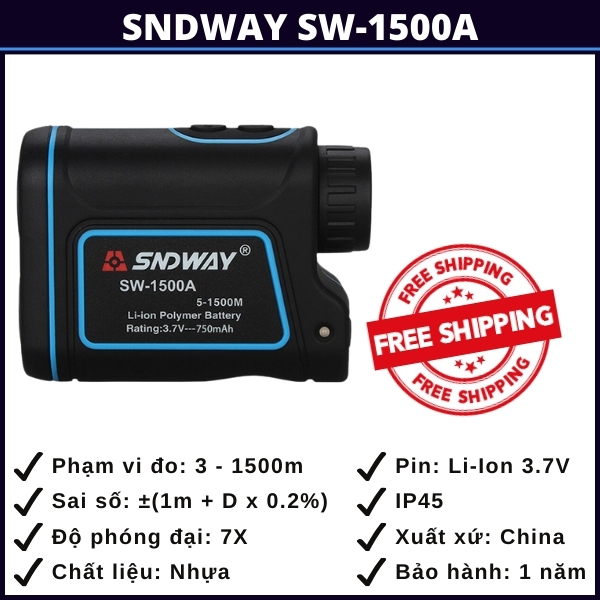 SNDway SW-1500A | Máy đo khoảng cách SNDway đo cự ly 1500m